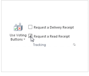 How to add a Windows 10 Mail read receipt
