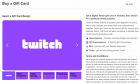 How to buy Twitch gift cards