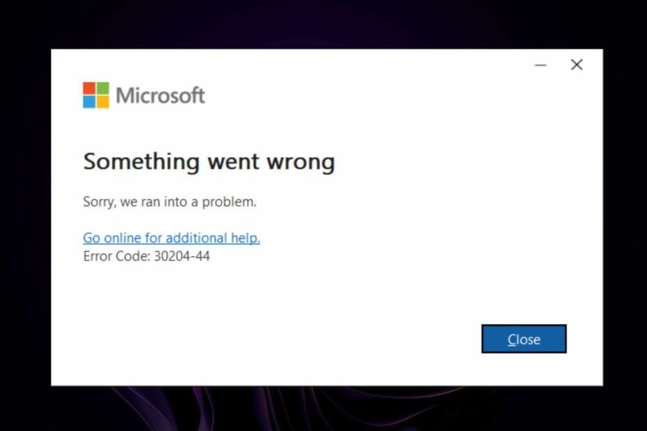 Error Code 30204 44 While Installing Office Fix Error Code 30204 44 While Installing Office Fix