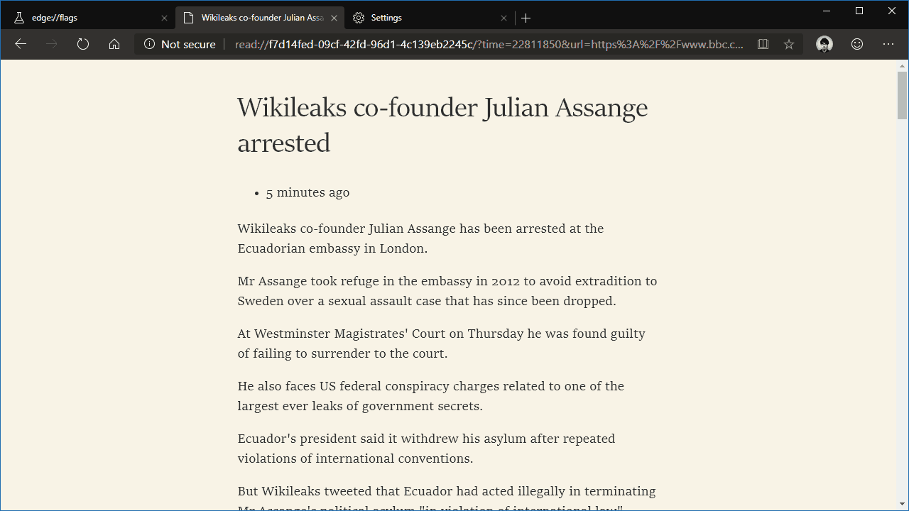 How to enable Reading View in Microsoft Edge Insider