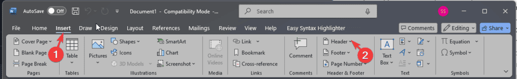 Steps to Create Different Header on Each Page on Microsoft Word