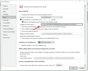 Where Are Excel Autosave Files Stored in Windows 10